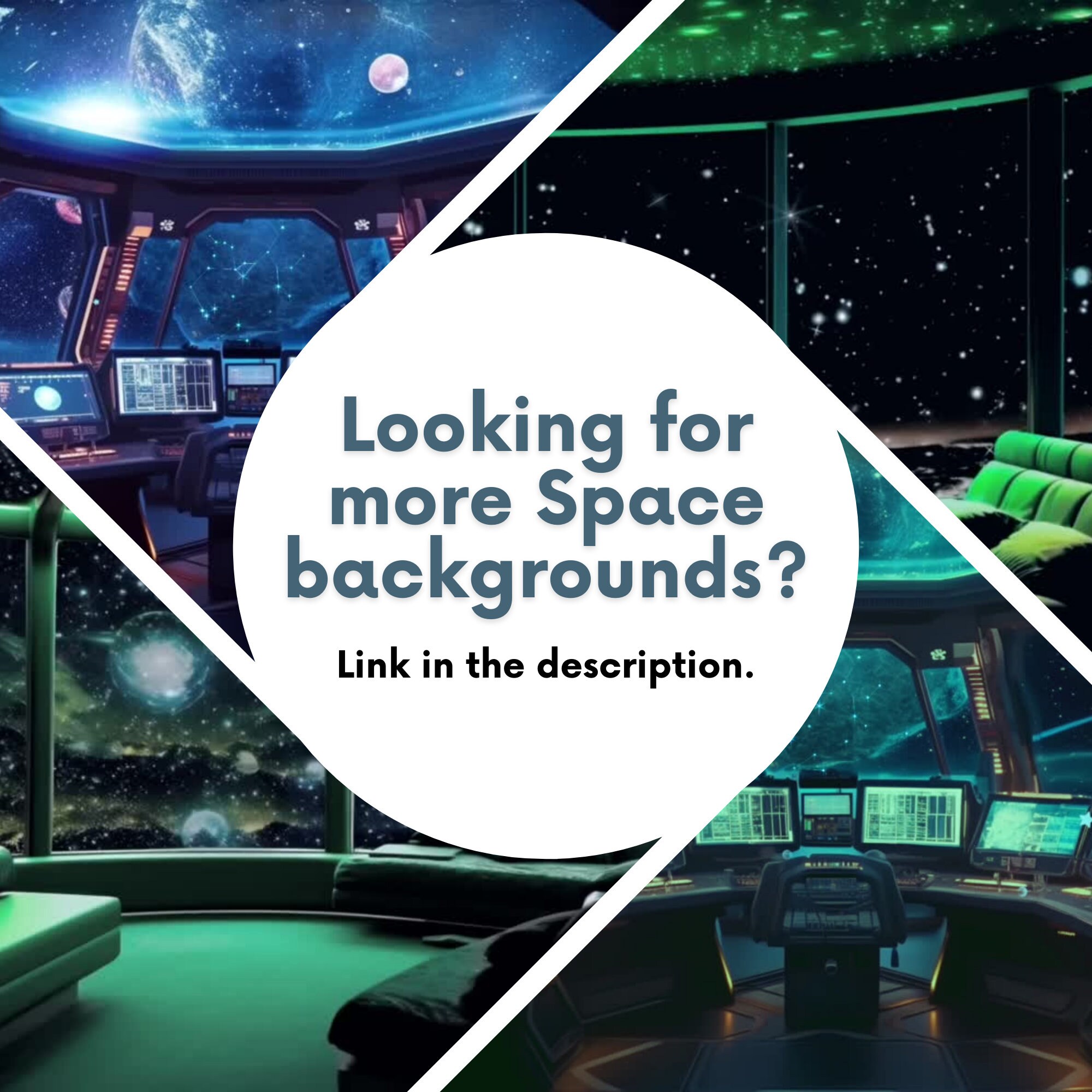 Animated Vtuber Background: Anime Spaceship - Animated Background ...