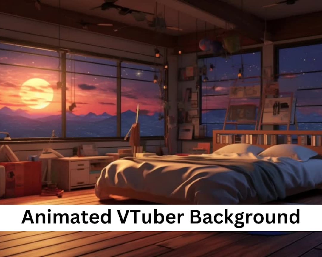 Animated Vtuber Background: Anime Vtuber Room Animated Background ...