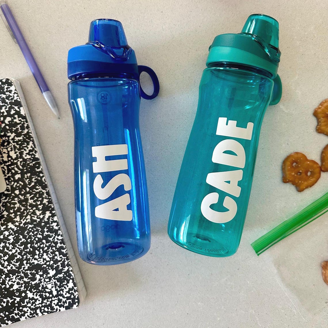 Personalized Kids' Plastic Water Bottle Custom Water Bottle for Kids ...