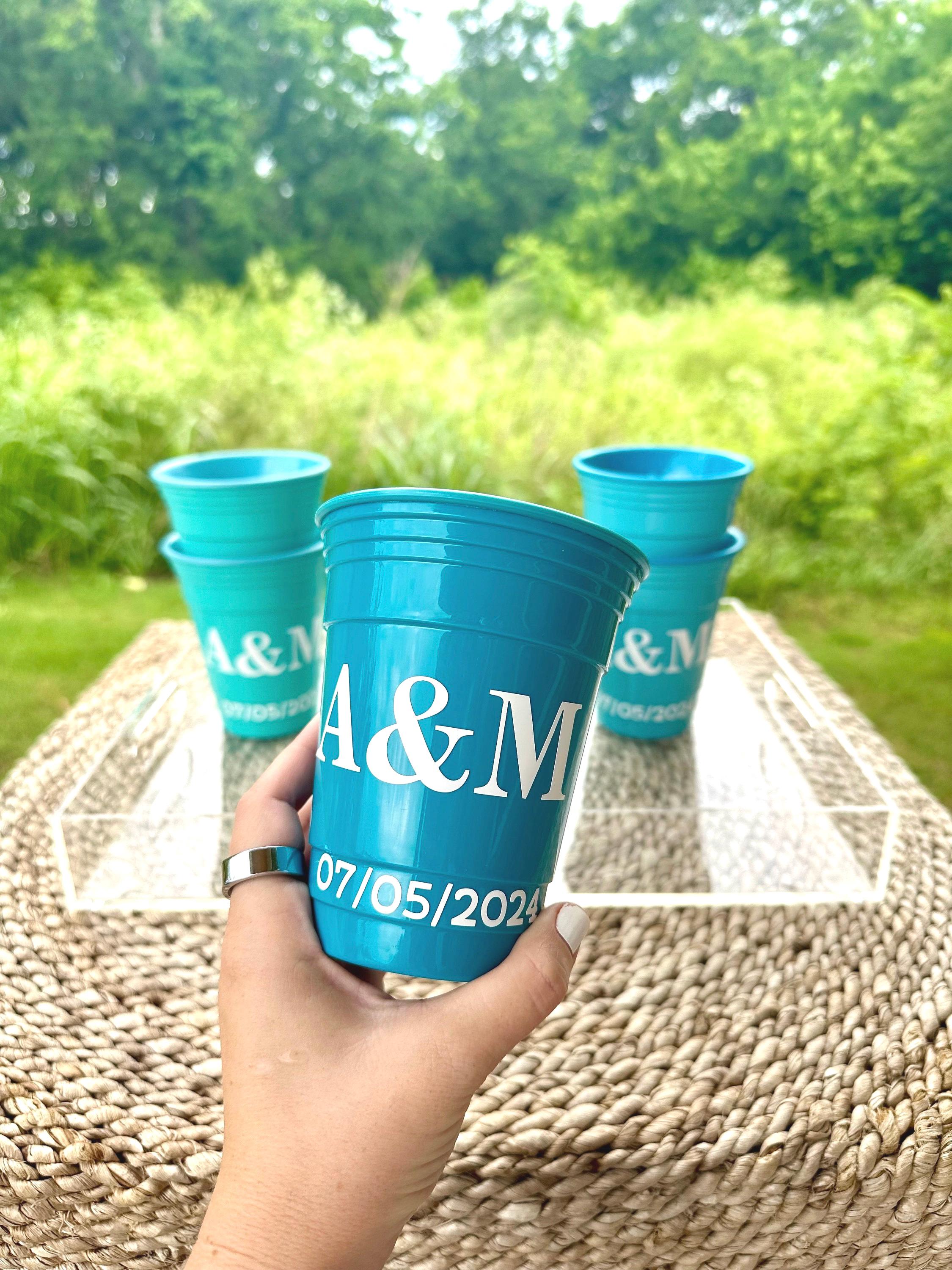Personalized Reusable Plastic Party Cups Set of 6 Custom Solo Cups - Etsy