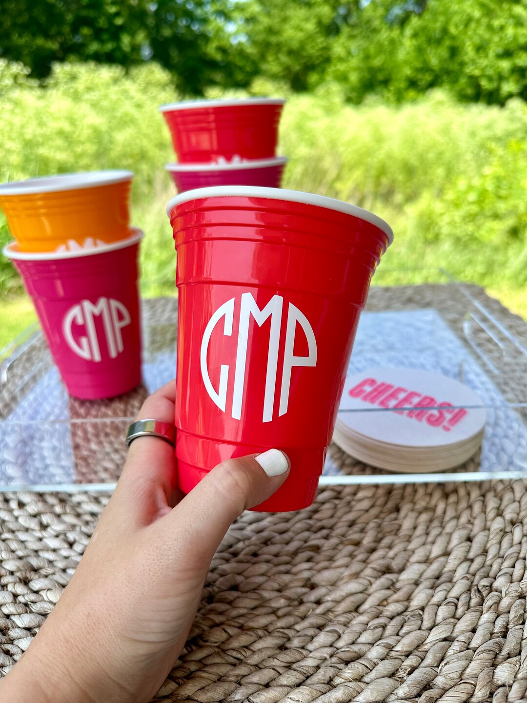 Personalized Reusable Plastic Party Cups 16 Oz Set of 6 - Etsy