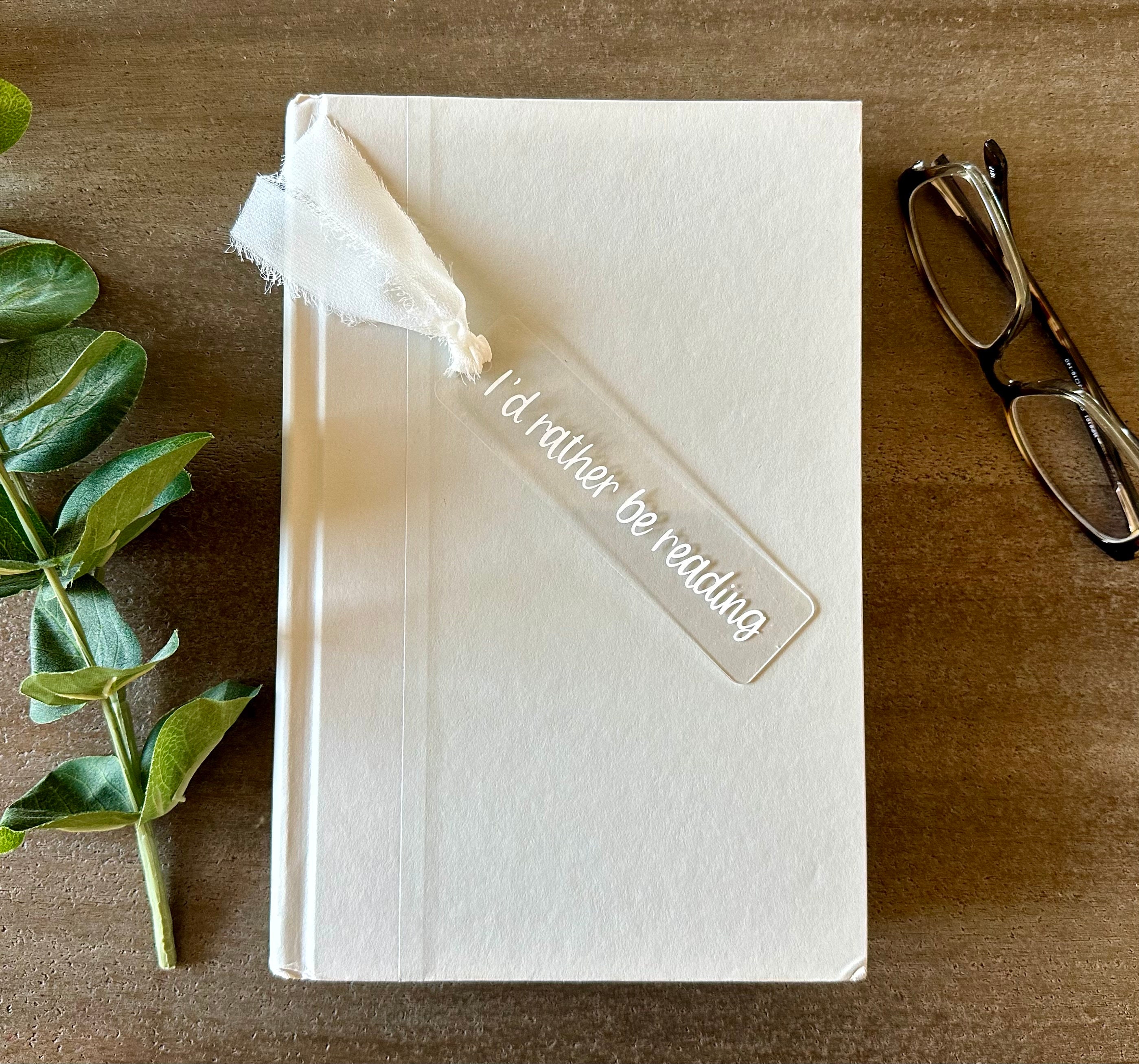 Handmade Clear Acrylic Quote Bookmark Gift Idea Book Lover Gift Book ...