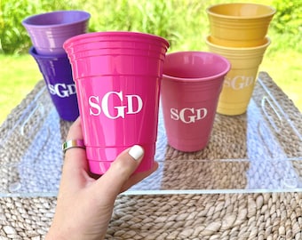 Personalized Reusable Plastic Party Cups Set of 6 Custom Solo Cups - Etsy