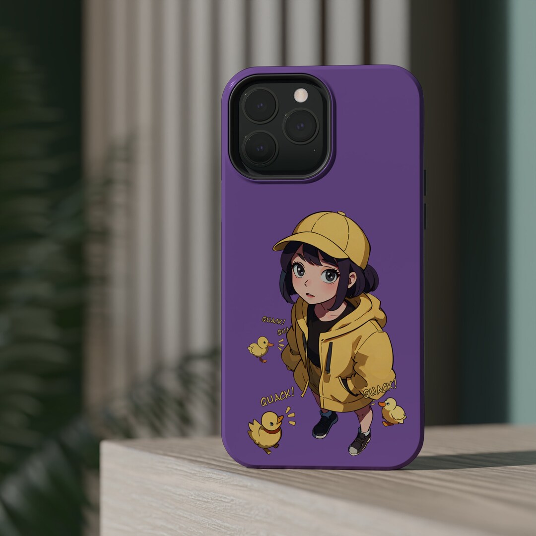 Magsafe Anime Phone Case Cartoon Ducks Japanese Anime Waifu Case Manga ...