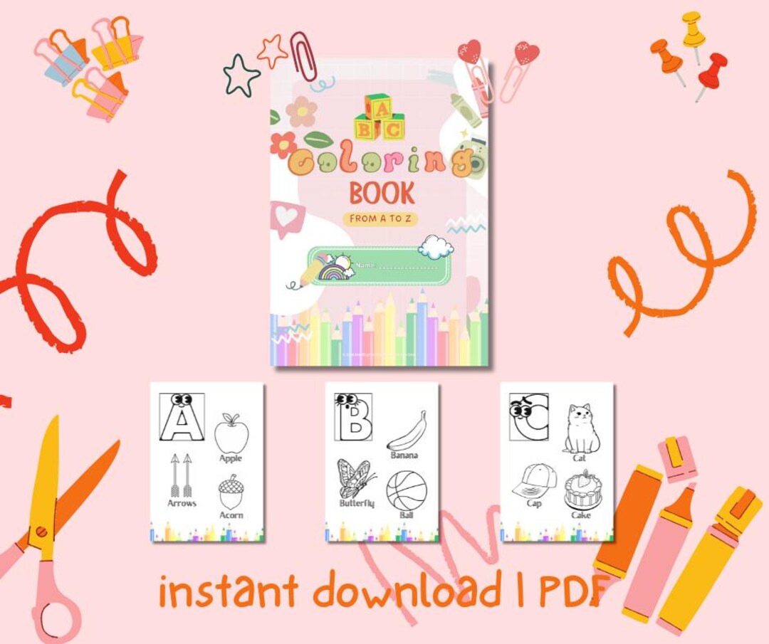 A-Z Alphabet Coloring Pages for Kids | 26 Printable Educational ...