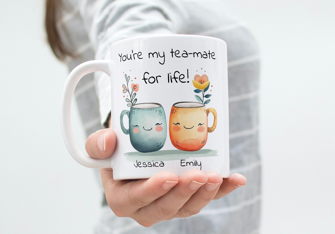 Custom Best Friend Mug, Bestie Ceramic Cup, Friendship Mug, Friends Mug ...
