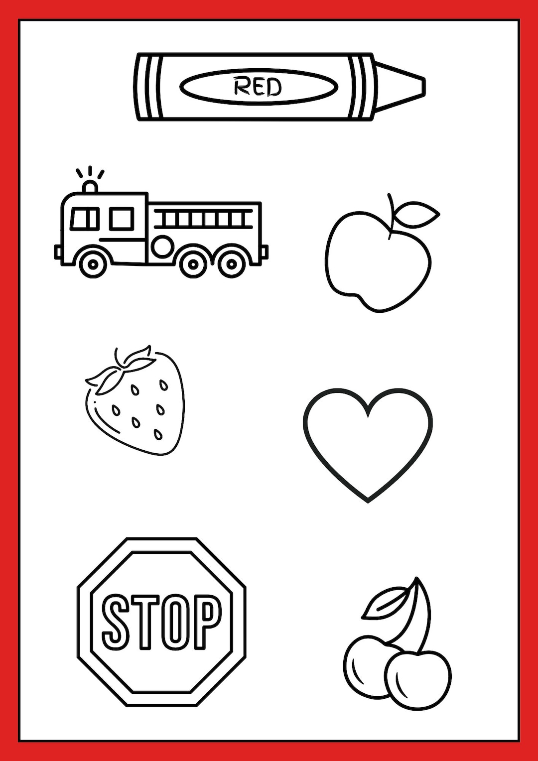 Color Activity Sheets for Kids and Toddlers Learn Colors - Etsy