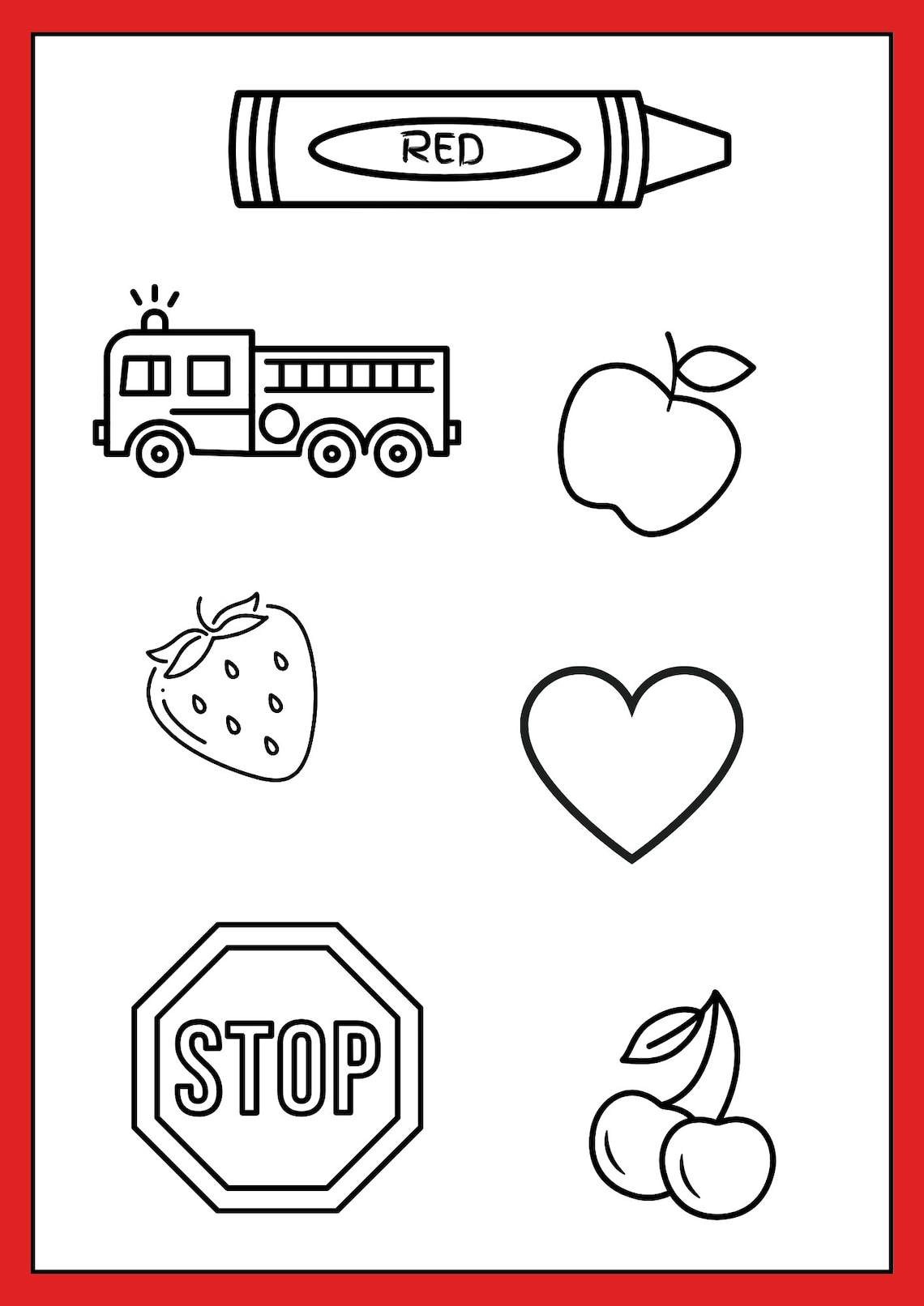 Color Activity Sheets for Kids and Toddlers Learn Colors - Etsy