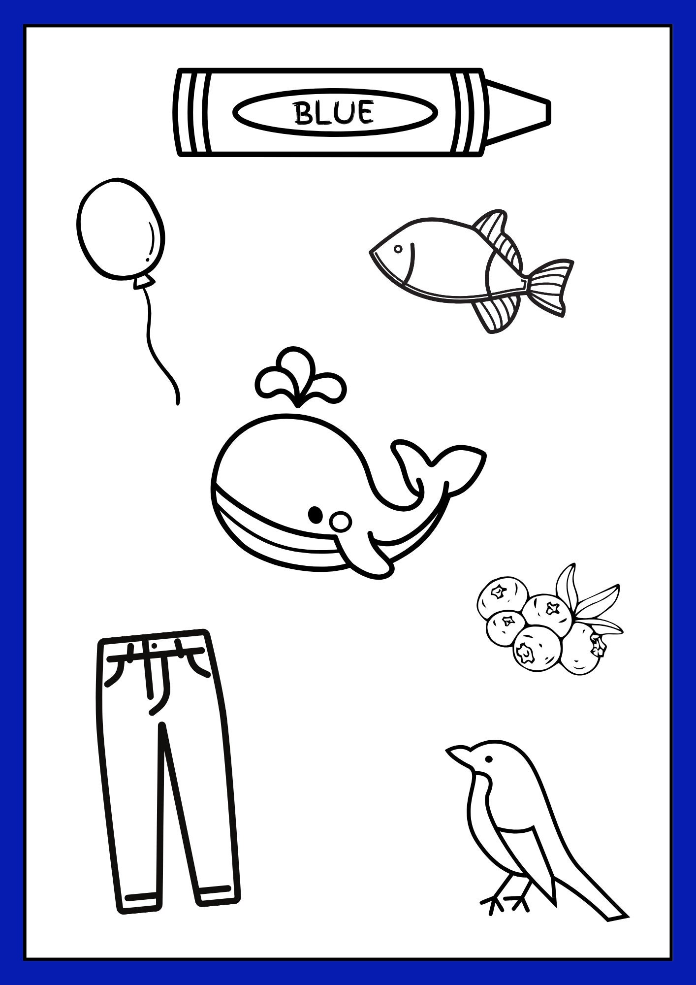 Color Activity Sheets for Kids and Toddlers Learn Colors - Etsy