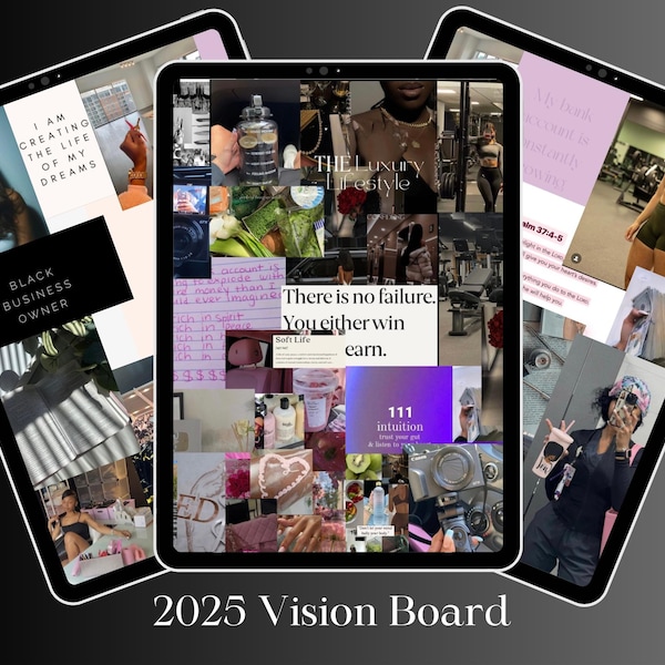 Vision Board Black Girl - Etsy