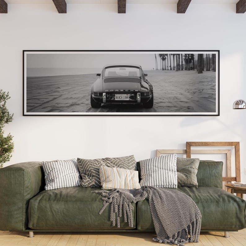 Porsche 911 Poster Framed Horizontal Landscape 3x1 | Canvas + Frame ...