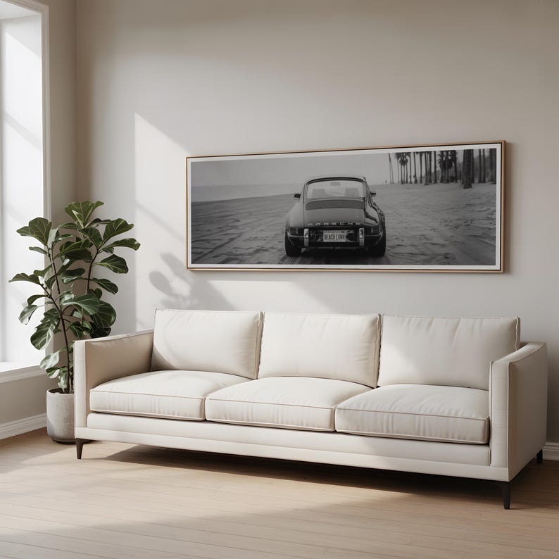 Porsche 911 Poster Framed Horizontal Landscape 3x1 | Canvas + Frame ...