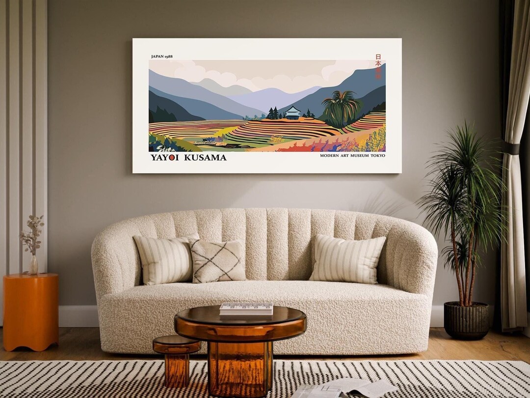 Yayoi Kusama Poster Gerahmt Leinwand Rahmen Canvas, Wandkunst, Print ...
