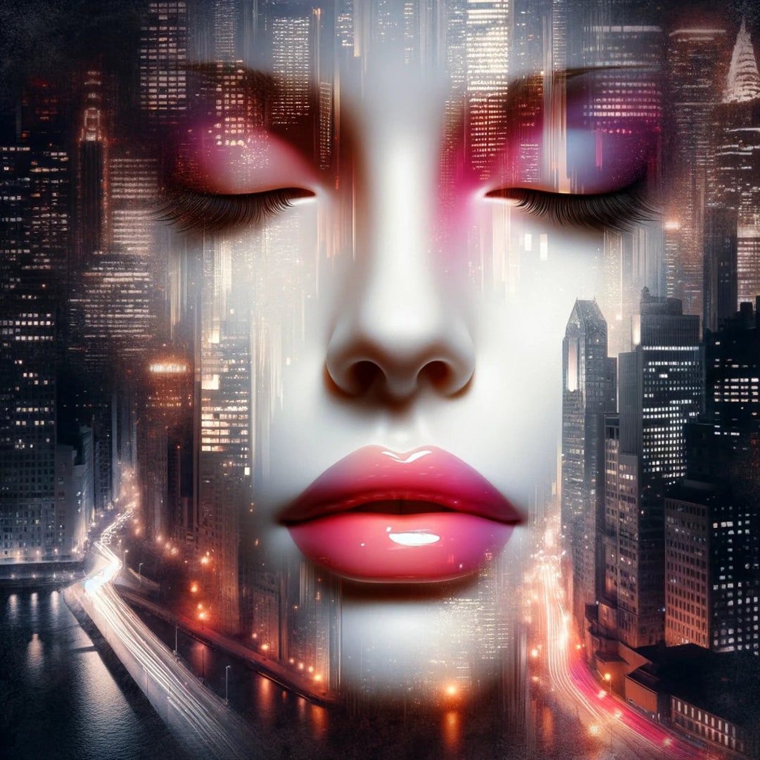 City Scape, Beautiful Woman, Original Digital Artwork, Original Artwork ...