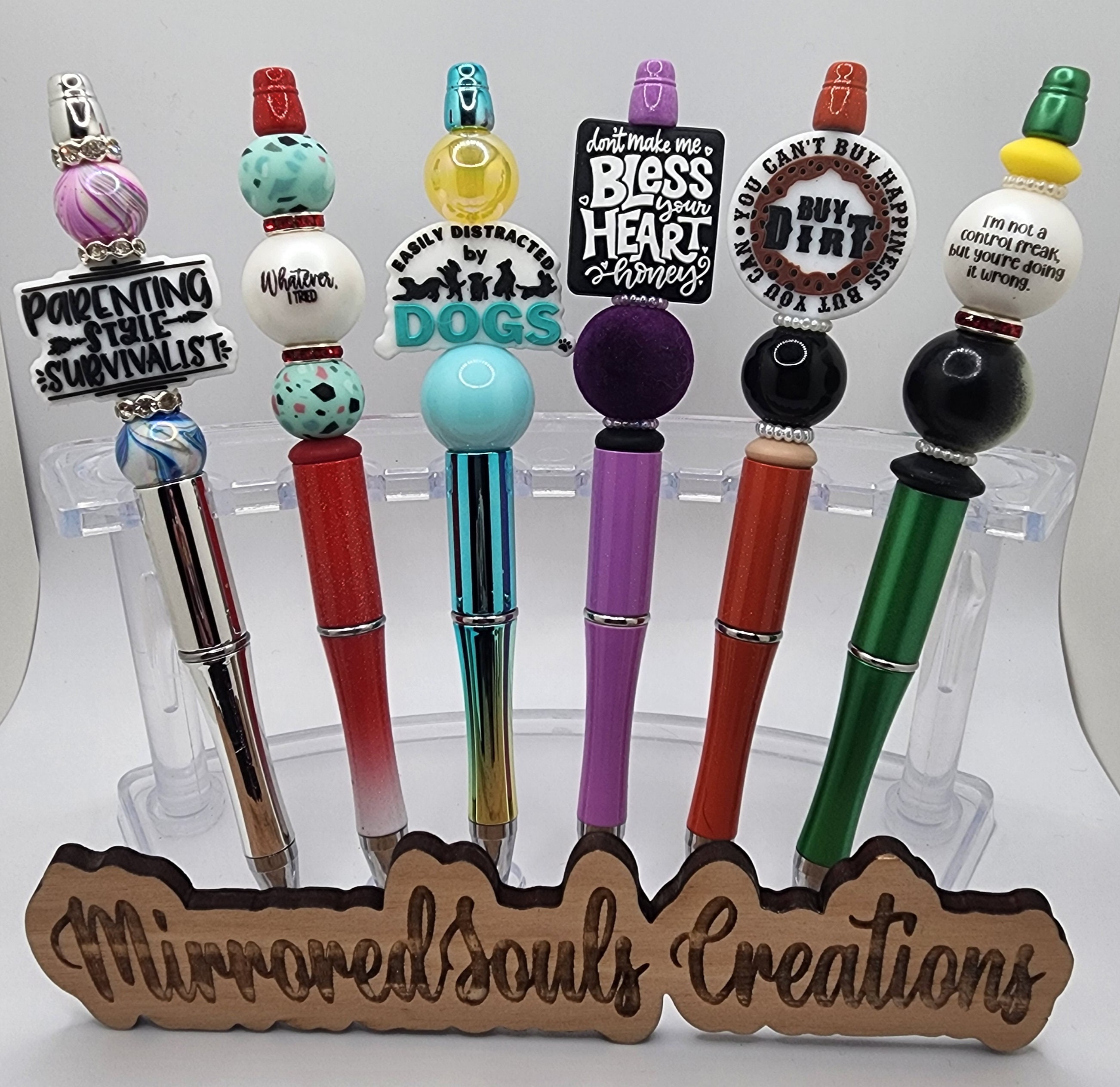 Poop Emoji Pen Anti Social Pen Sarcastic Pens Unique Beaded Pens Pens ...