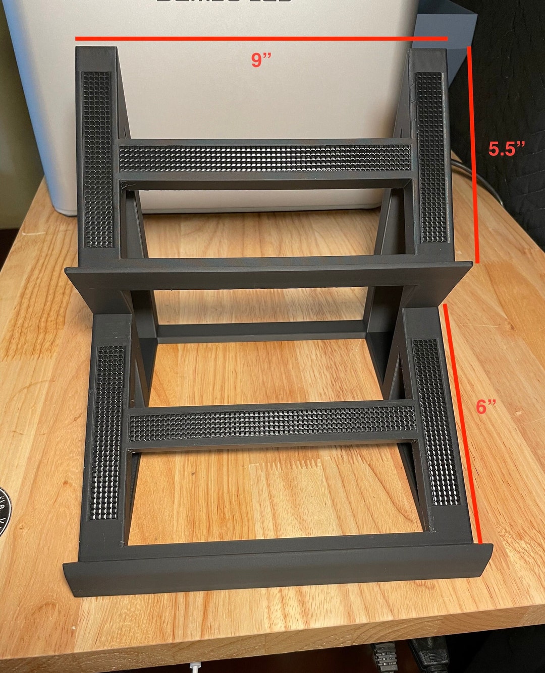 Multilevel Guitar / Synth Pedal Stand -3d Printed-black Finish W/ Non ...