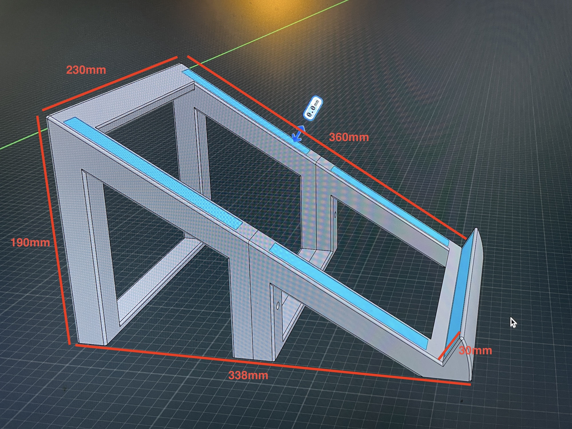 Tascam Model 12 Mixer Tabletop Stand 3d Printed Black W/non-abrasive ...
