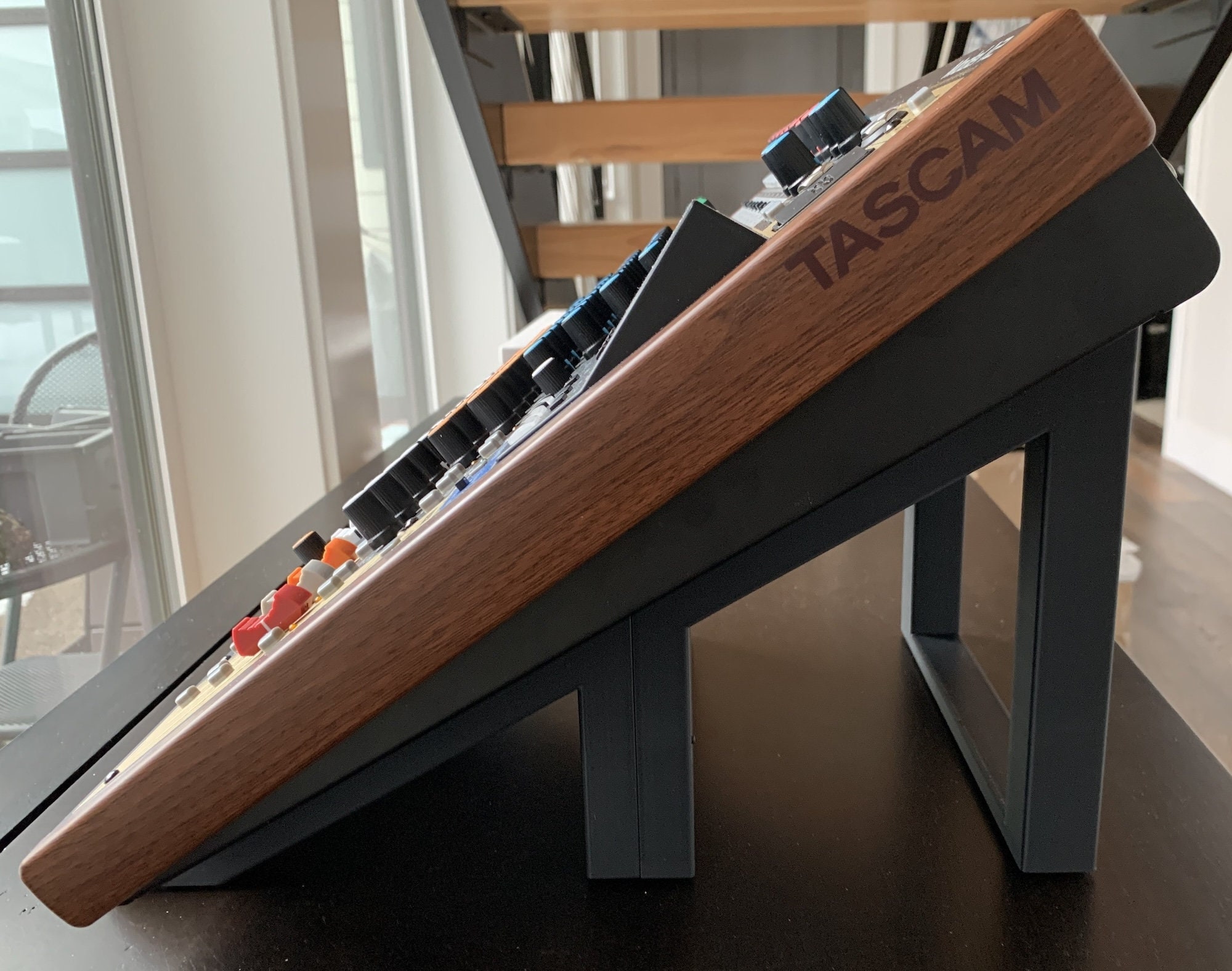 Tascam Model 12 Mixer Tabletop Stand 3d Printed Black W/non-abrasive ...