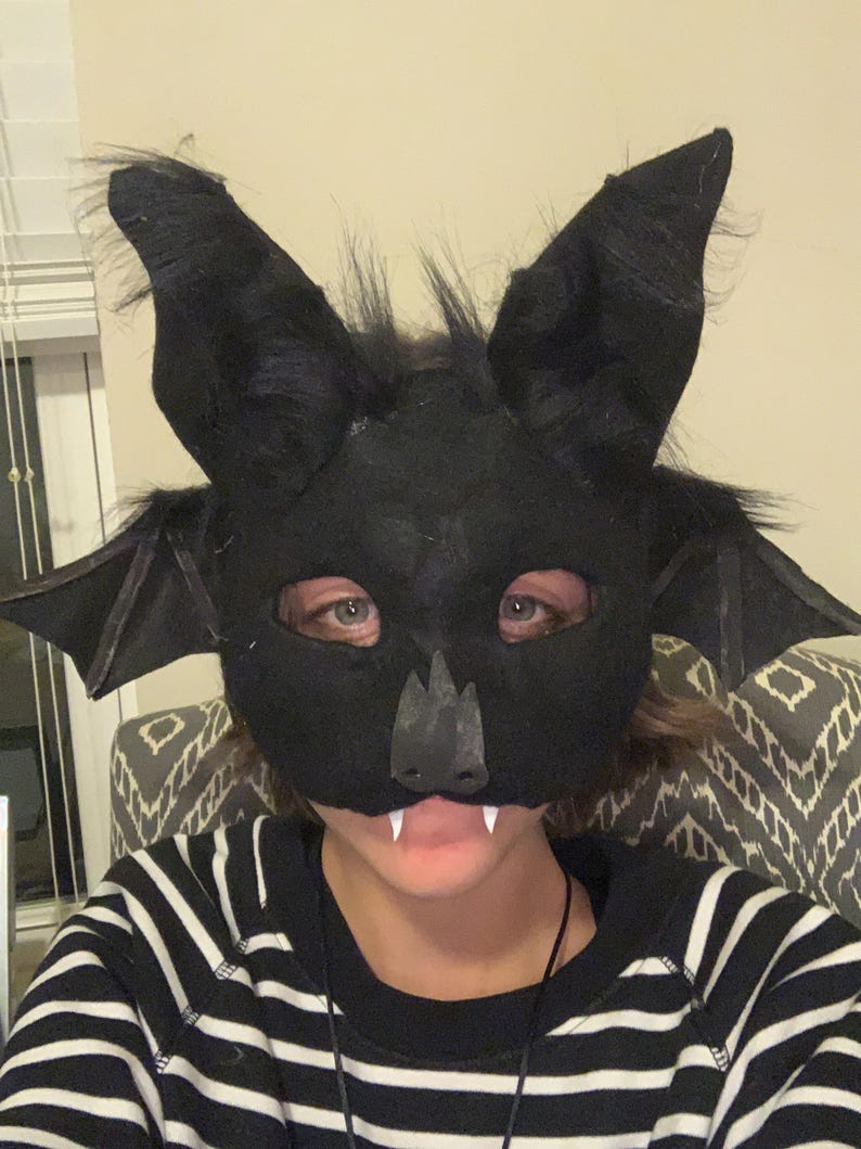 Bat Mask - Etsy