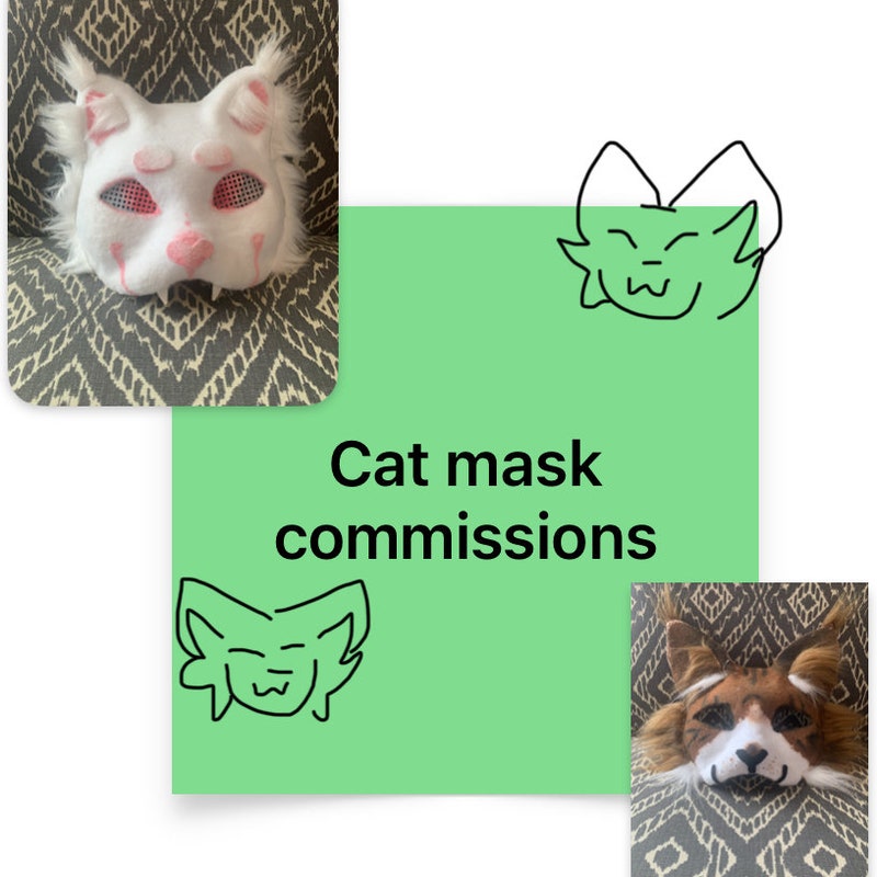 Cat Mask - Etsy
