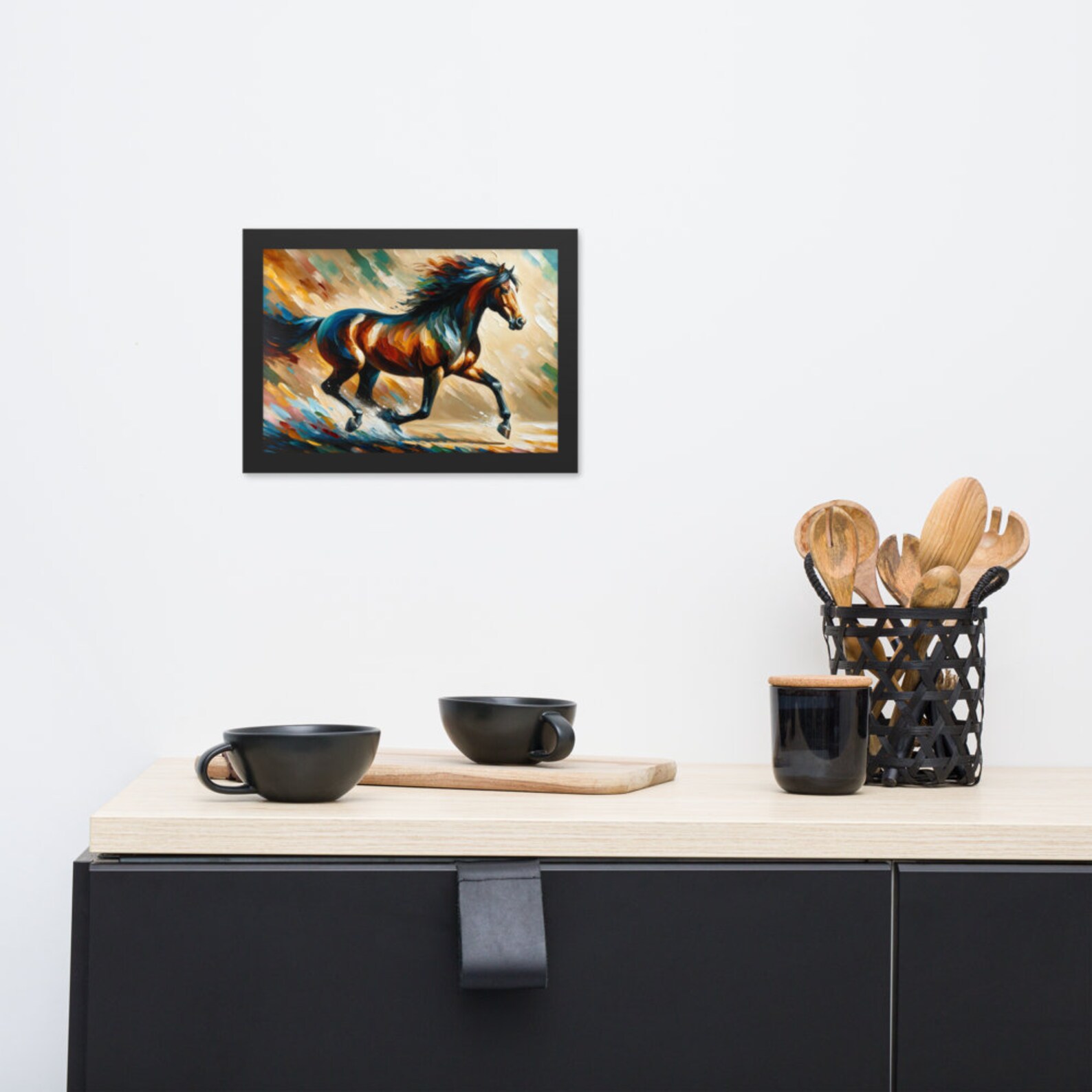 Galloping Horse Print - Etsy