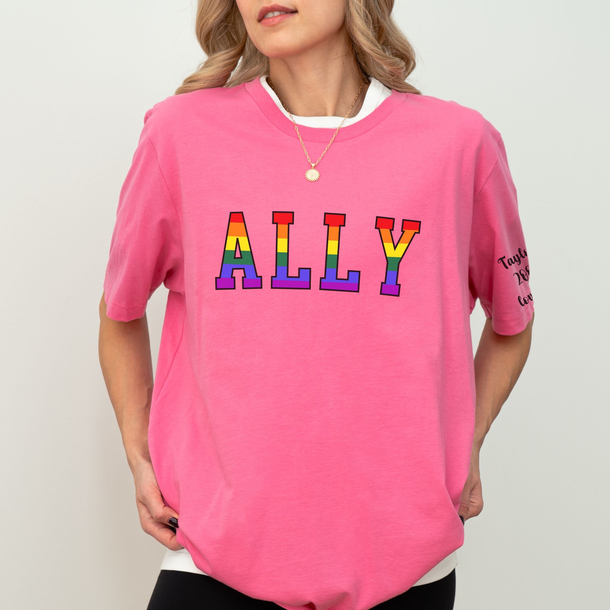 LGBTQ Ally Tshirt, Gift for Gay Ally, LGBTQ+ Straight Ally Shirt, Pride ...