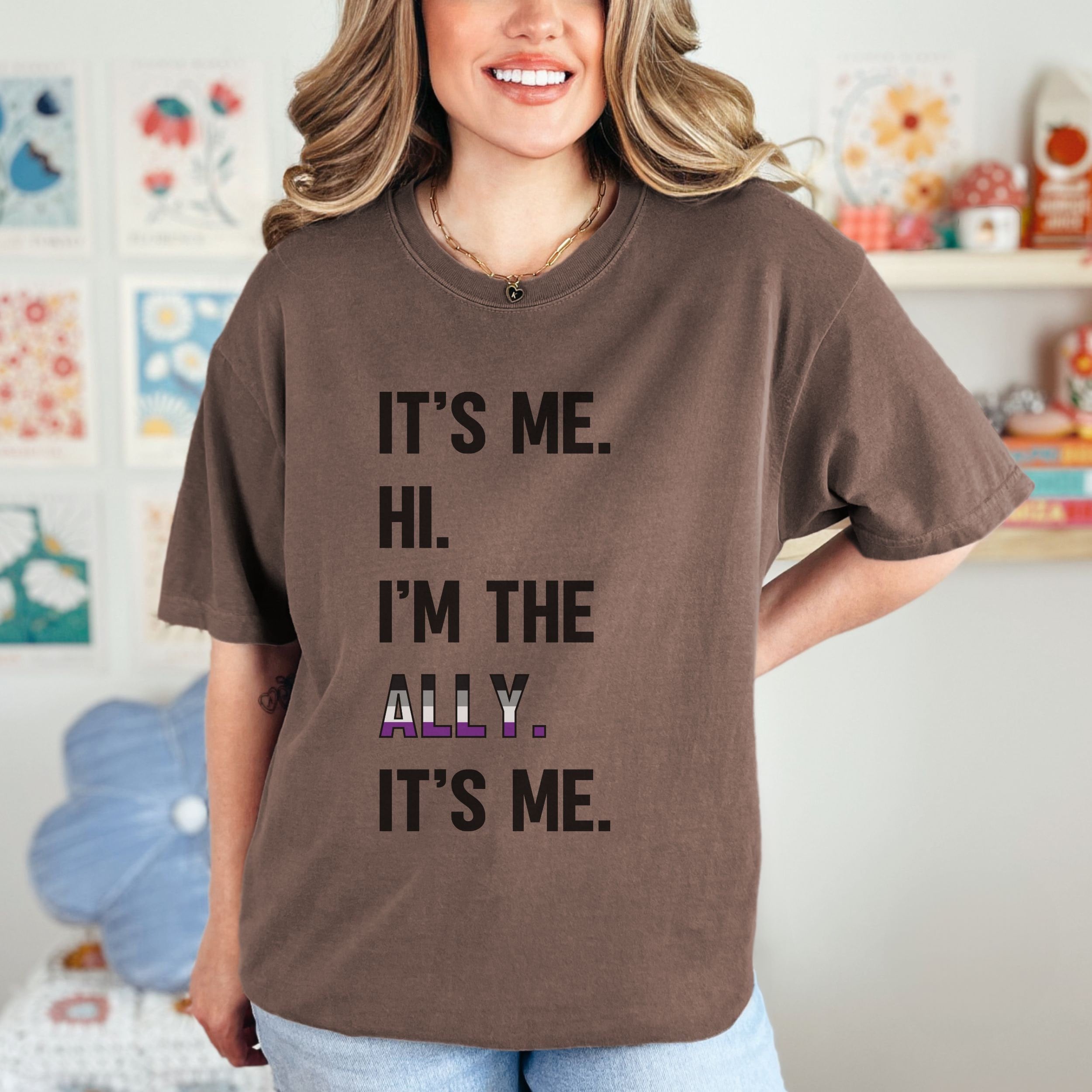 LGBTQ Ally Tshirt, Asexual Ally Tee, Lgbtq Straight Ally Shirt, Pride ...