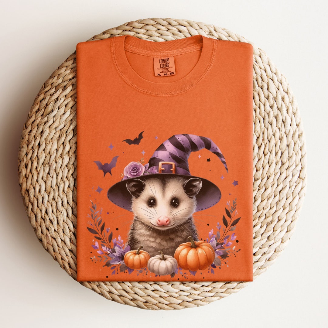 Comfort Colors® Halloween Possum T-shirt, Cute Halloween Opossum Shirt ...