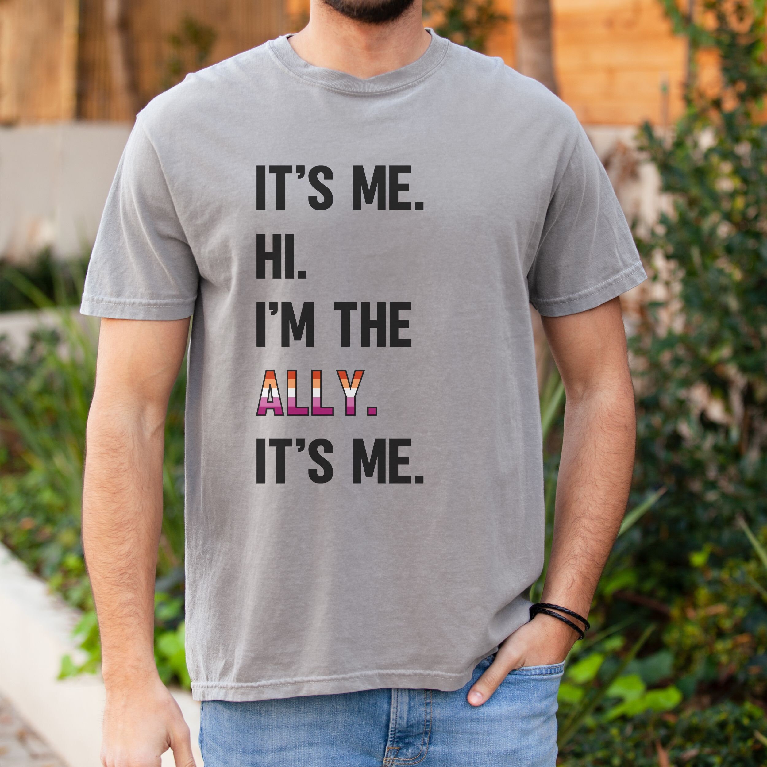 LGBTQ Ally Tshirt, Lesbian Ally Tee, Lgbtq Straight Ally Shirt, Pride ...