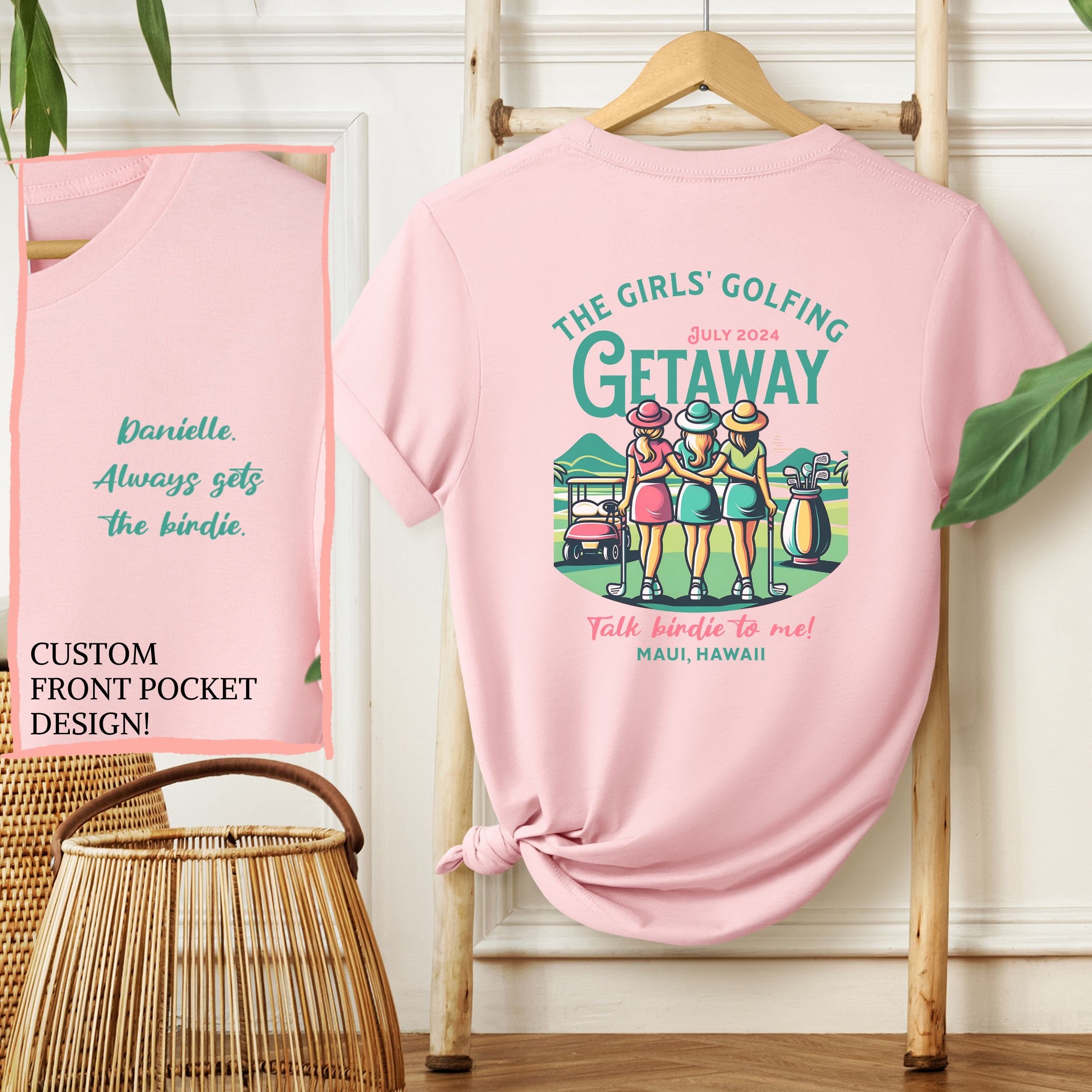 Girls' Golf Getaway Summer Vacation T-shirt, Golf Shirt for Women ...
