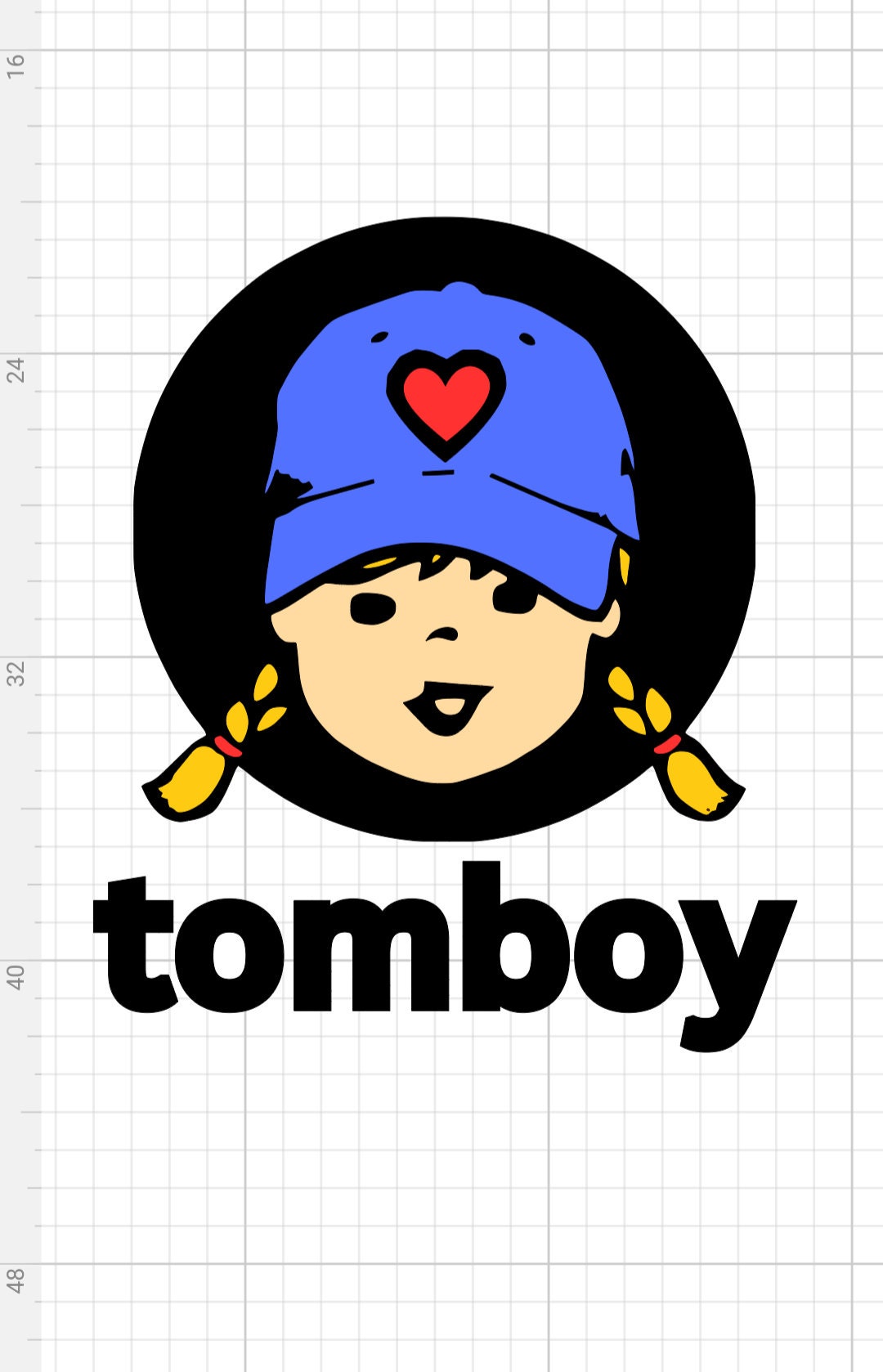 Tomboy Svg Png Pdf Cute Kids Teens Adults Tshirts Hoodies Mugs ...