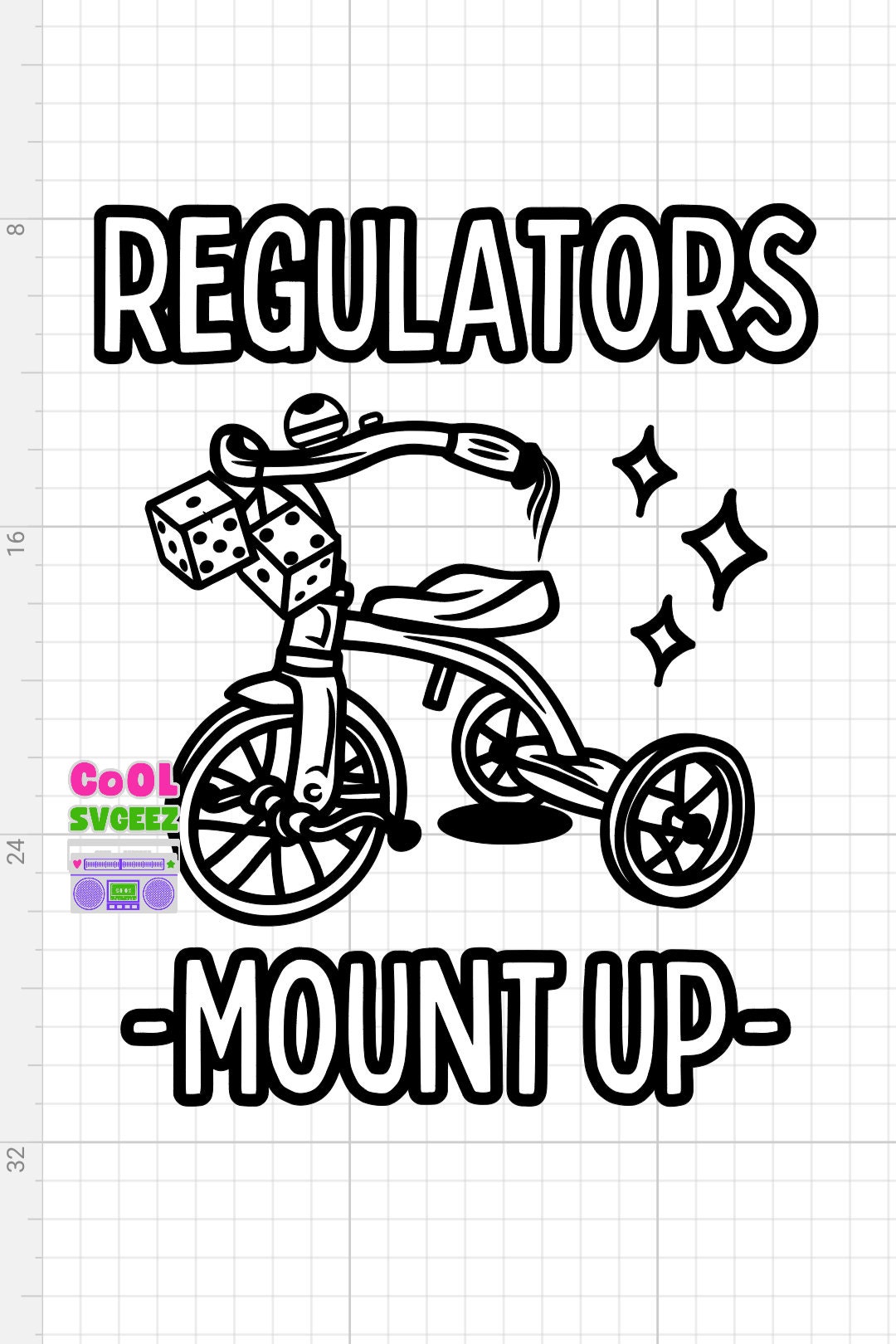 Regulators Svg Png Pdf Mount up Tricycle Trike Rap Hip Hop Toddler Kids ...