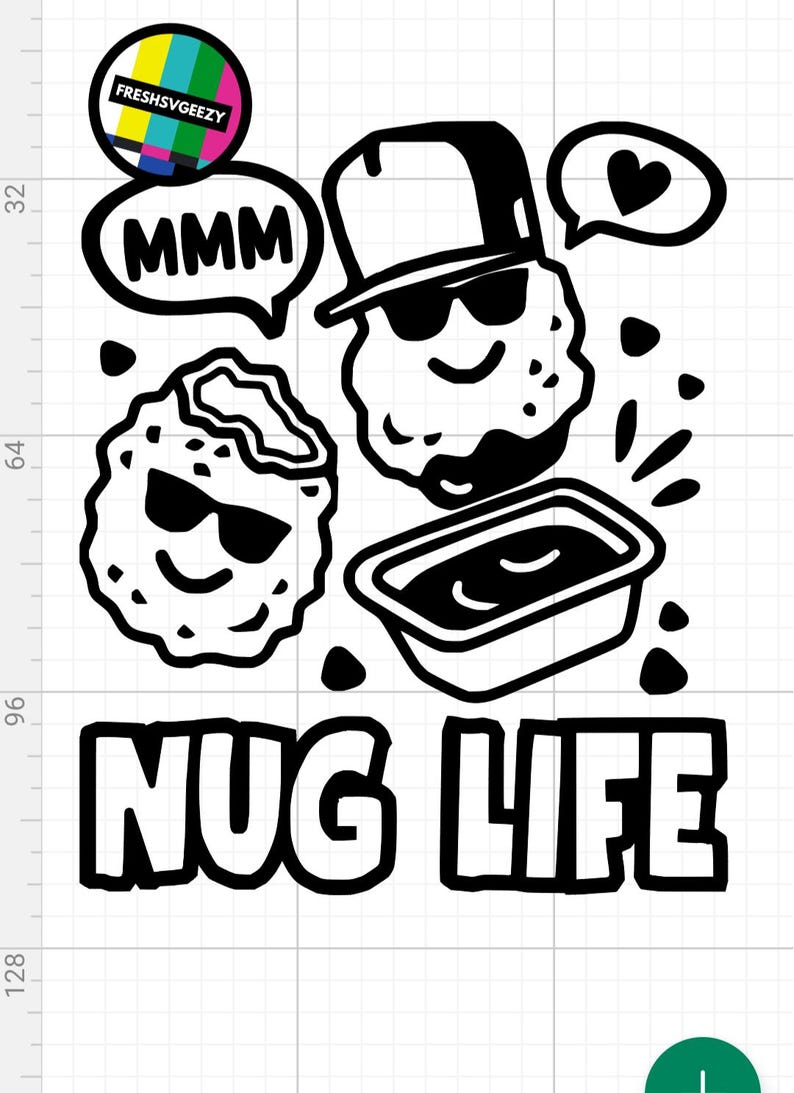 Funny Nug Life Svg Png Pdf Chicken Nuggets Cool Baby Toddler Kids Teens ...