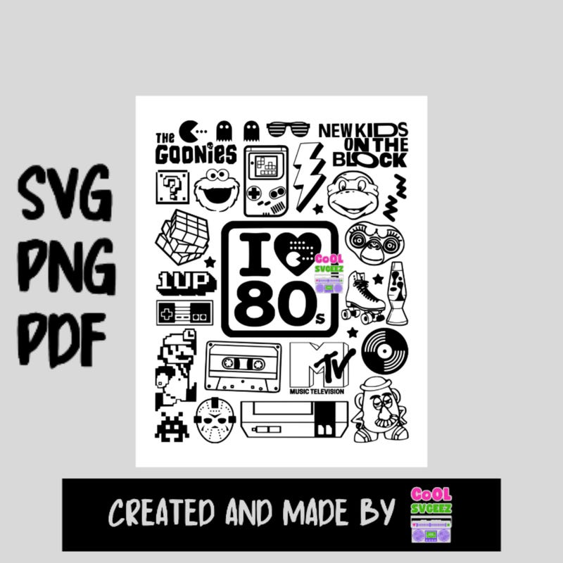 80s Svg File - Etsy