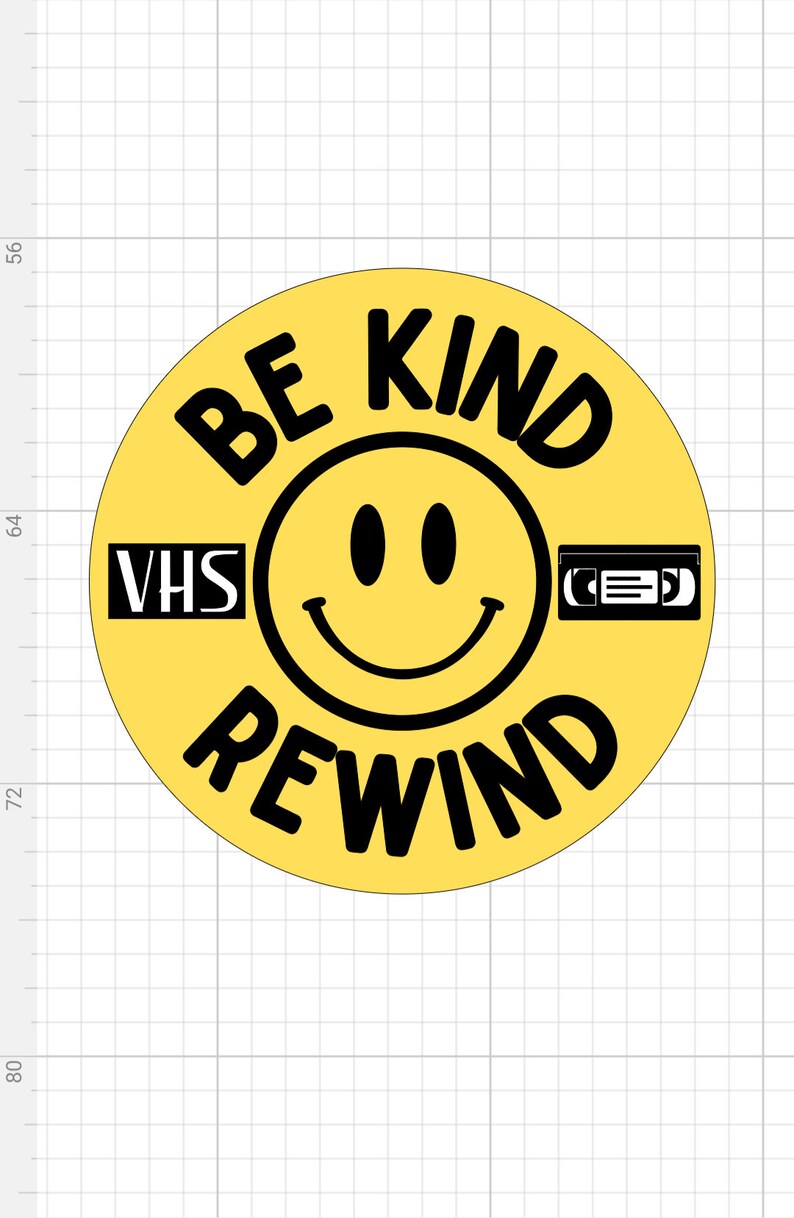 Be Kind Rewind Svg Png Pdf Vhs Tape 80s 90s Stickers Cool Tshirts ...