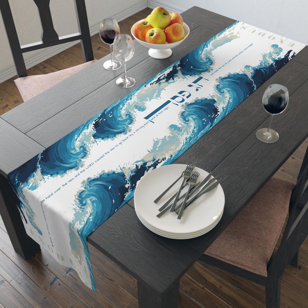 Passover Table Runner Gift, Jewish Seder Pesach, Exodus From Egypt ...