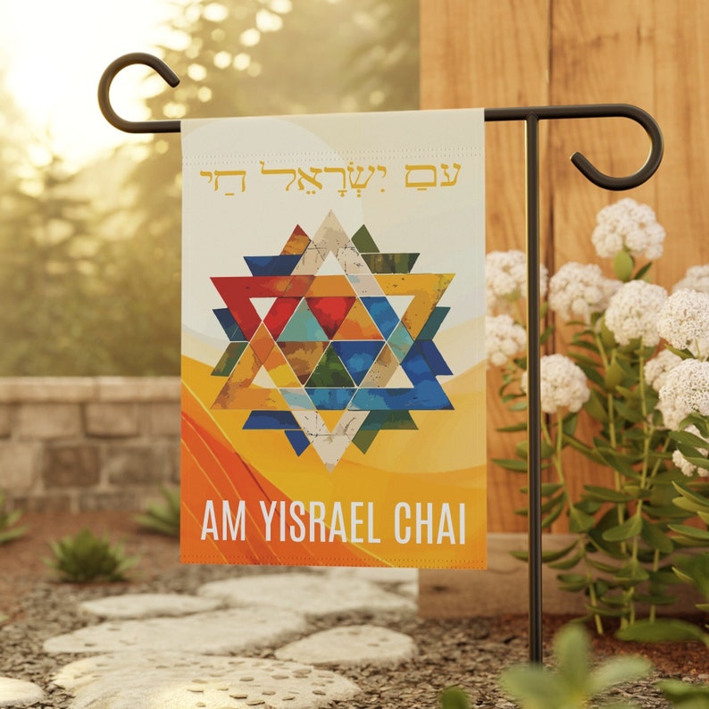 Am Yisrael Chai, Pro Israeli Flag Gift, Star of David, Magen David ...