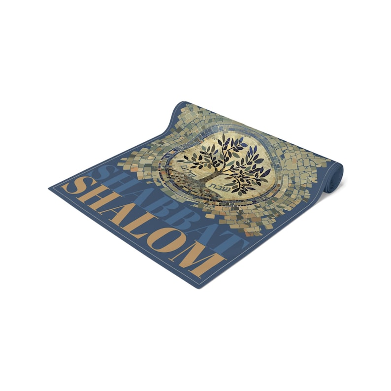 Tree of Life Shabbat Shalom Table Runner Jewish Housewarming Gift ...