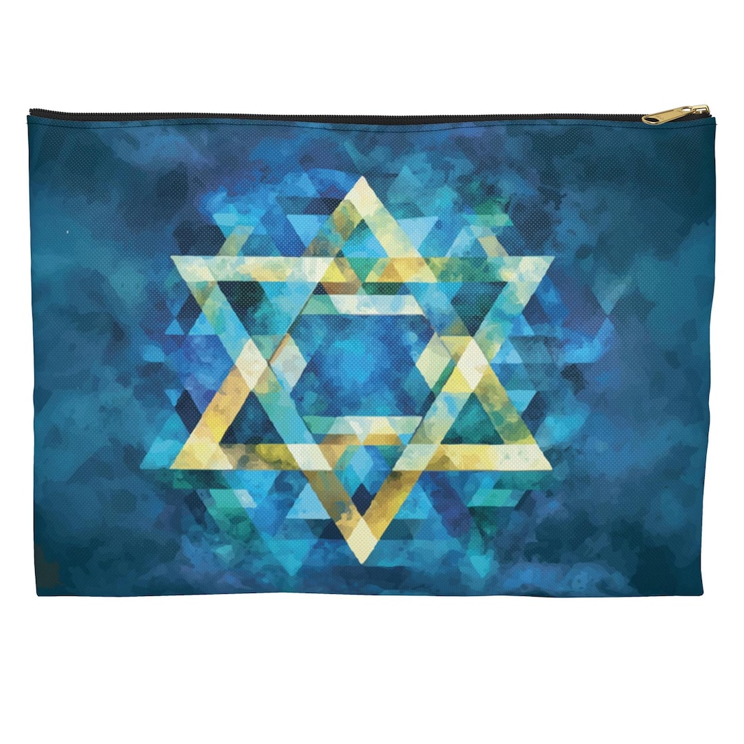 Magen David Accessory Pouch Gift, Jewish Tallit Bag, Star of David ...