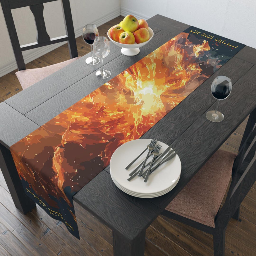 Shavuot Table Runner Gift, Giving of the Torah on Mount Sinai, Jewish ...