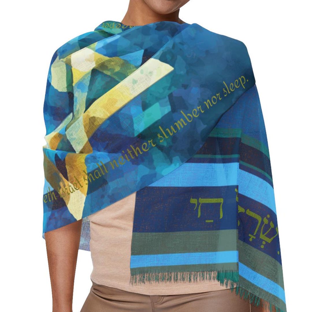 Magen David Light Scarf Gift, Am Yisrael Chai People of Israel Live ...