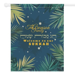 Sukkot 2025 Garden and House Banner, Welcome to Our Sukkah, Feast of ...