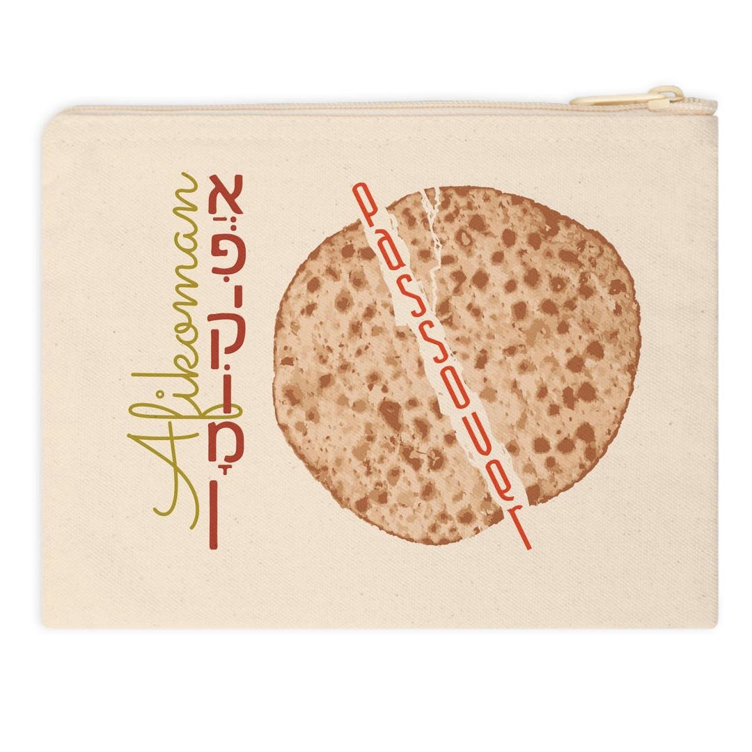 Passover Afikomen Bag, Jewish Seder Pesach Gift, Afikoman Broken Matzah ...