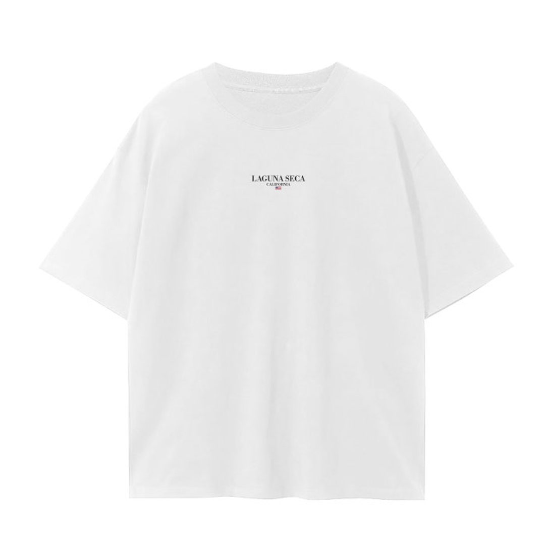 LAGUNA SECA California Drop Shoulder Racing T Shirt (circuit Print in ...