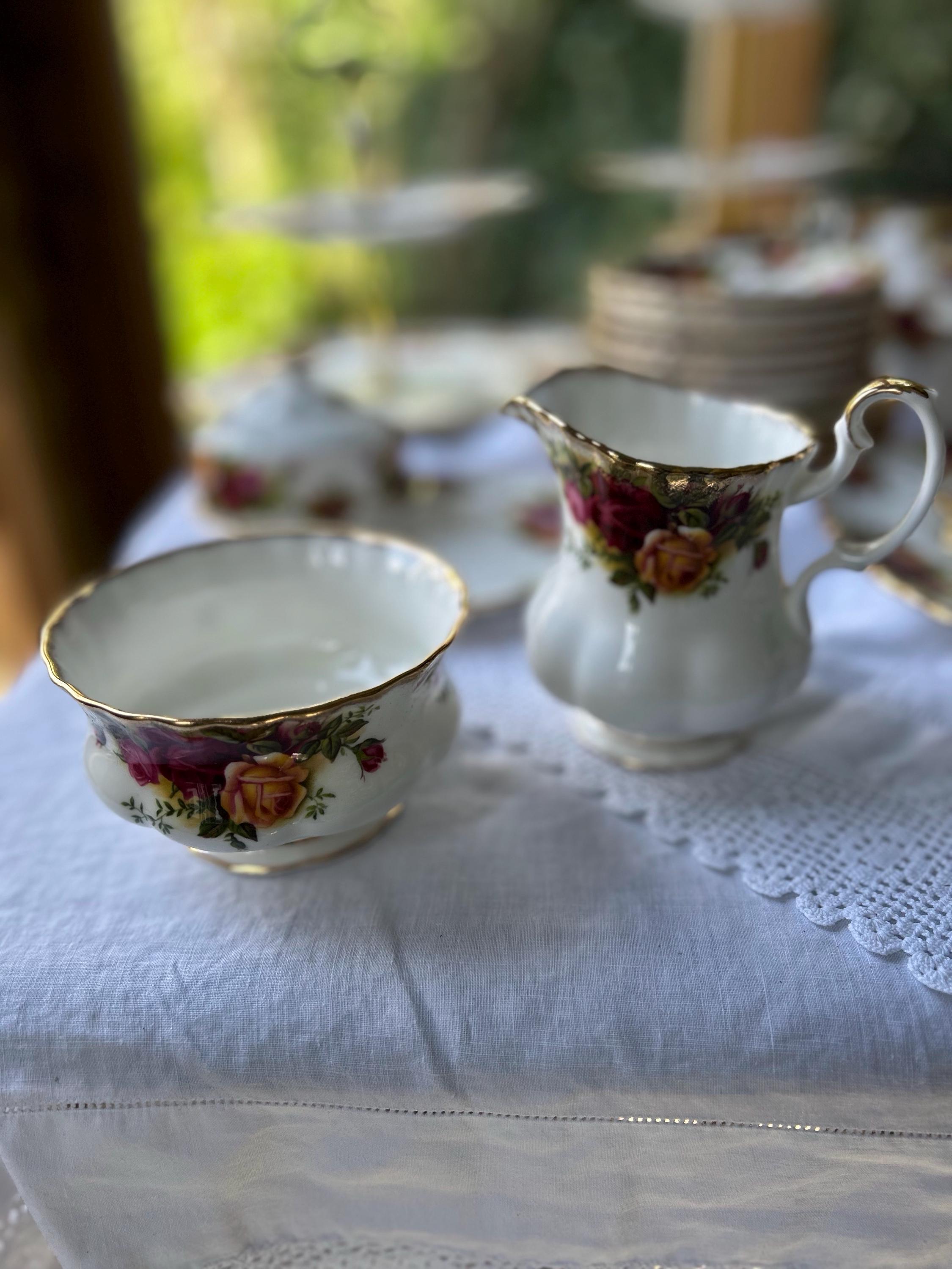 Royal Albert Old Country Roses Tea Set: Fine Bone China - Etsy UK