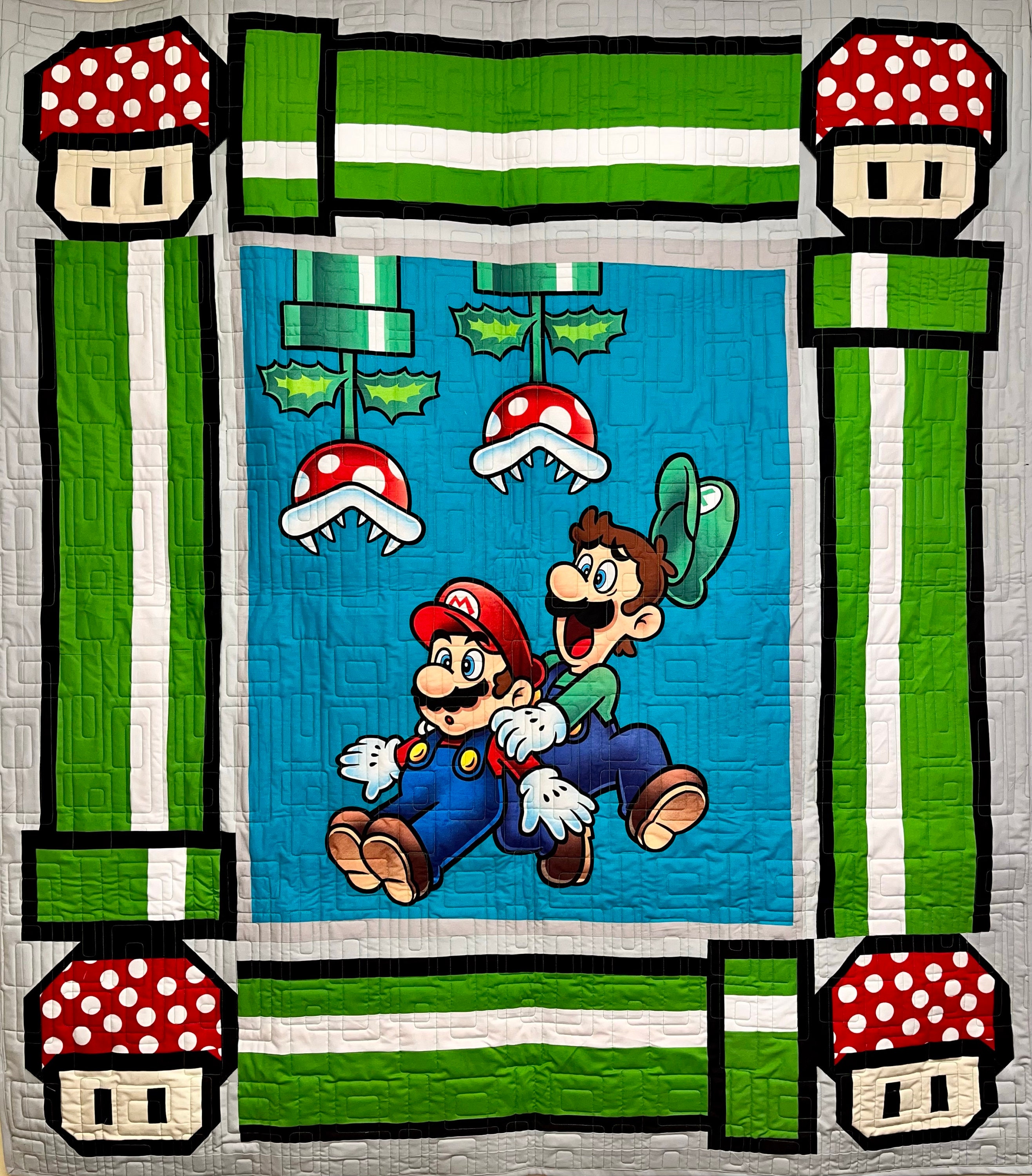 Oh No, Mario! Panel Quilt Pattern - Etsy