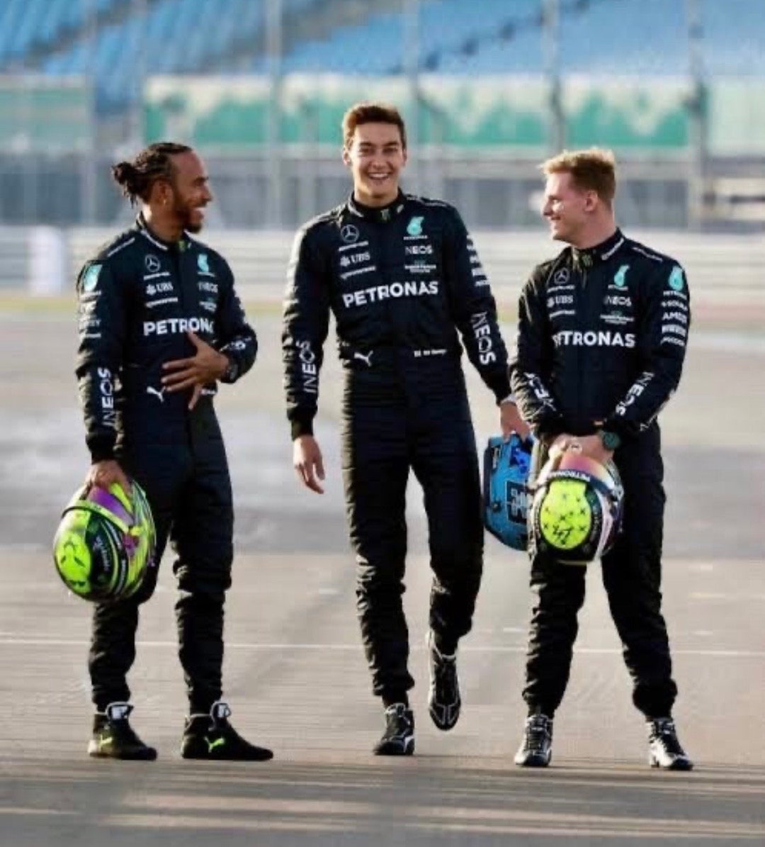 Lewis Hamilton 2023 New Suit Mercedes Suits Petronas Suit Go Karting ...