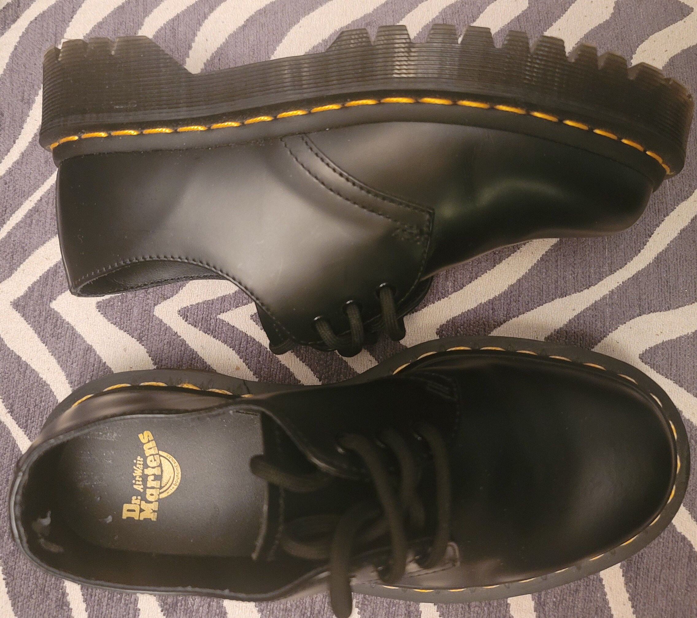 Doc Martens Black 21084 Goth Oxfords Low Shoes US M 4 US W 5 - Etsy
