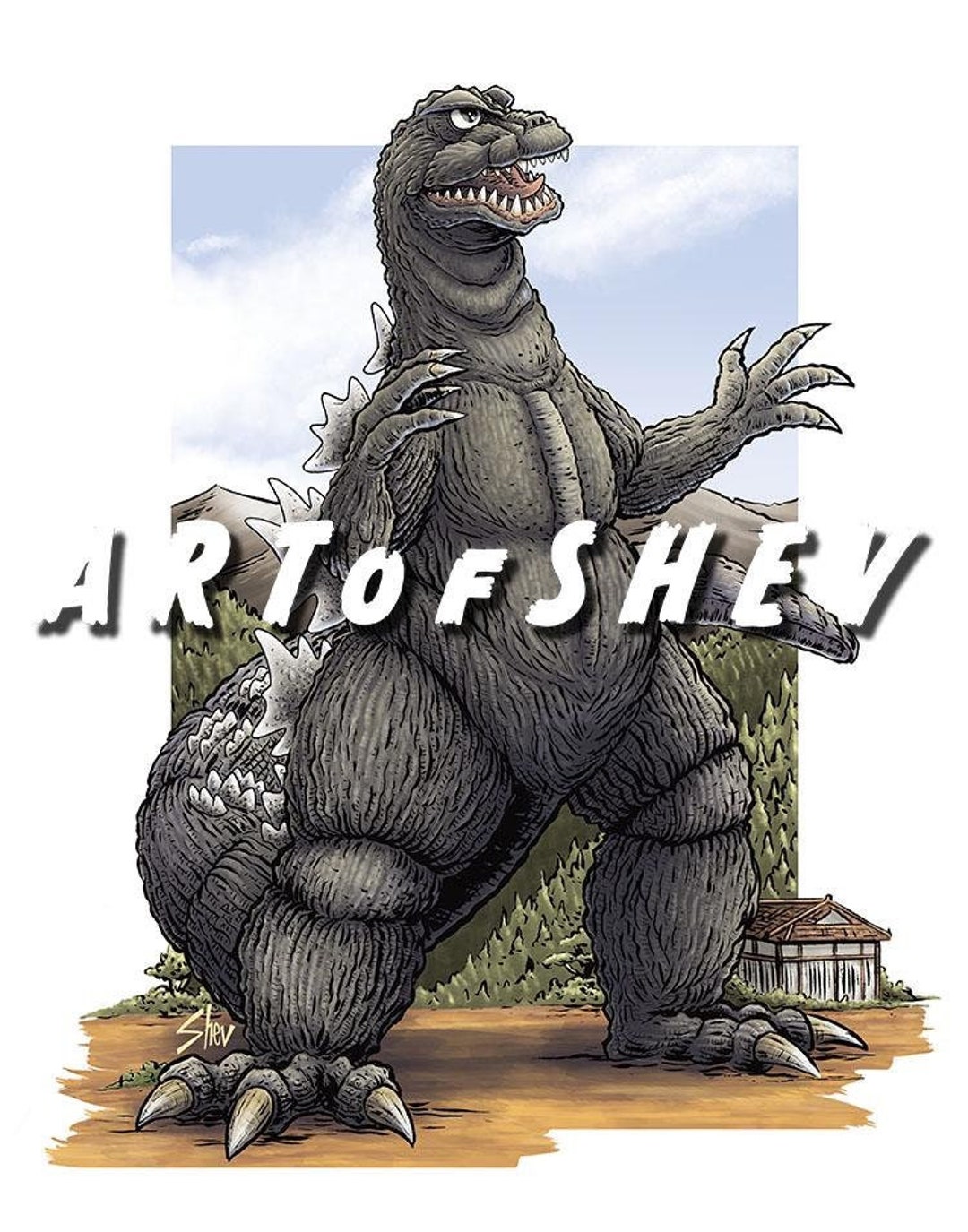 Godzilla 1964 B Type Print Poster - Etsy