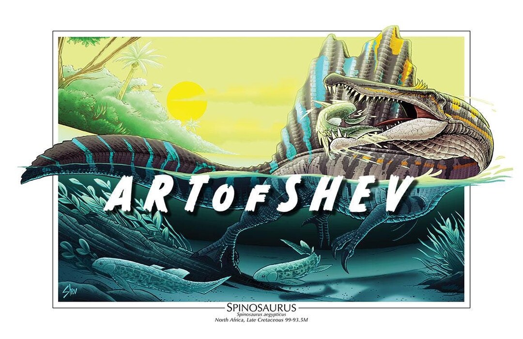 Spinosaurus Print Poster - Etsy